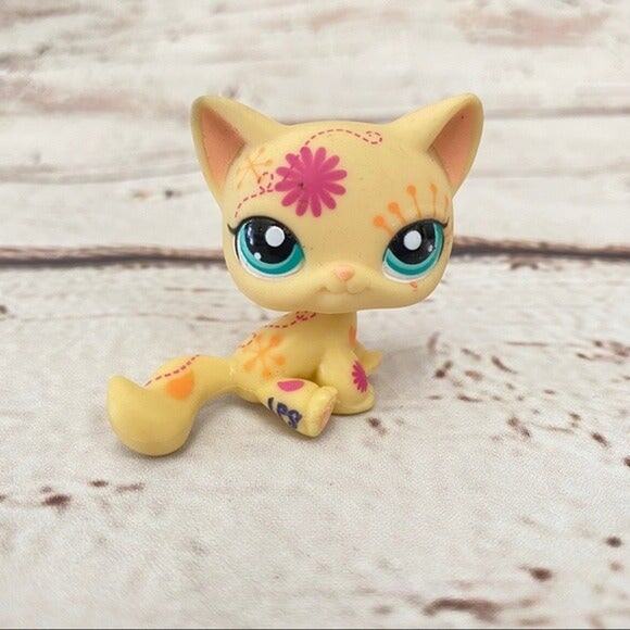 Hasbro | Other | Littlest Pet Shop Yellow Kitty Cat | Poshmark